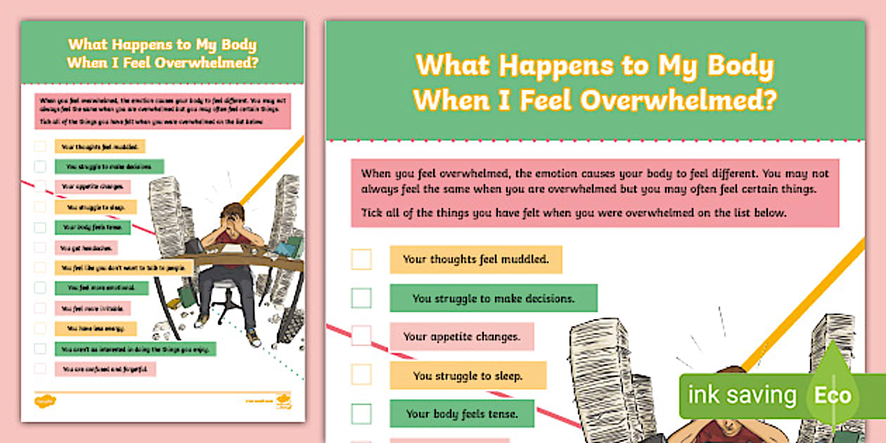 Editable What Happens to My Body When I Feel Overwhelmed?
