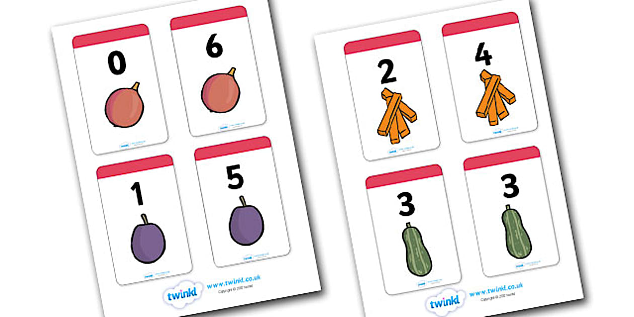 Number Bonds to 6 Matching Cards (Food) (teacher made)