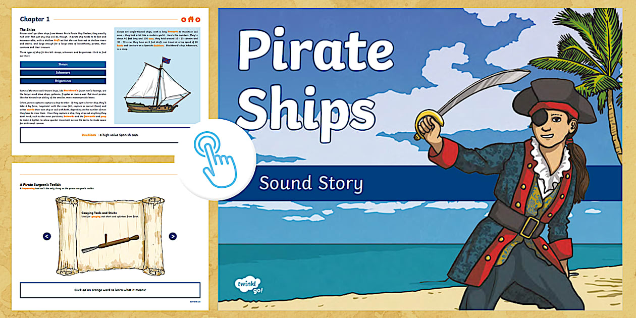 Interactive Pirate Ship eBook | Twinkl Go! (teacher made)