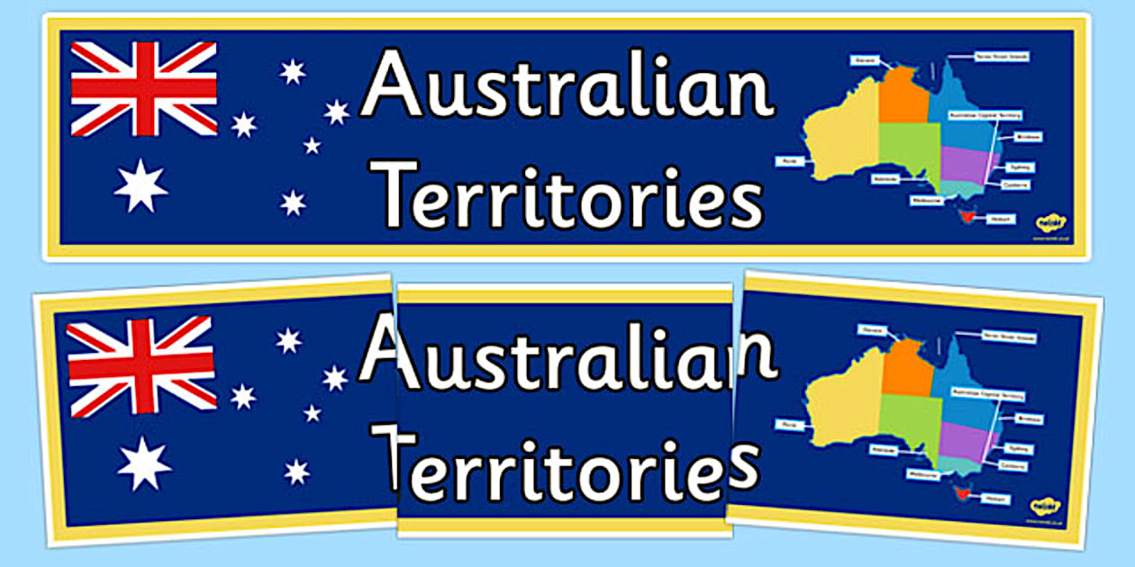 Australian Territories Banner (teacher made) - Twinkl