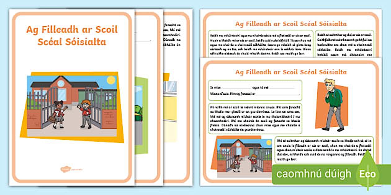 Returning to School Social Situation - Gaeilge - Twinkl