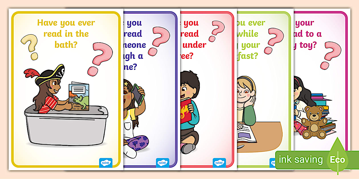 Where Do You Read? Display Posters (Teacher-Made) - Twinkl