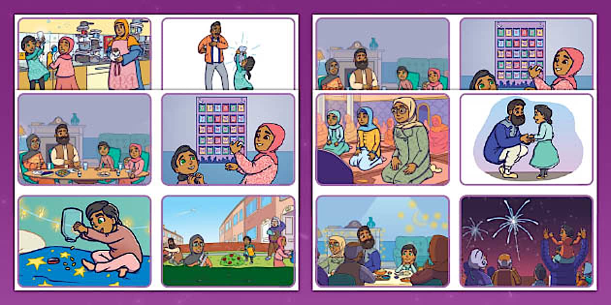 Rameena's Ramadan Story Sequencing Cards - Twinkl