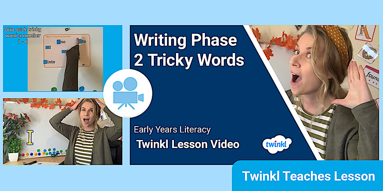 Writing Tricky Words Video Lesson | Kindergarten Phase 2 Phonics