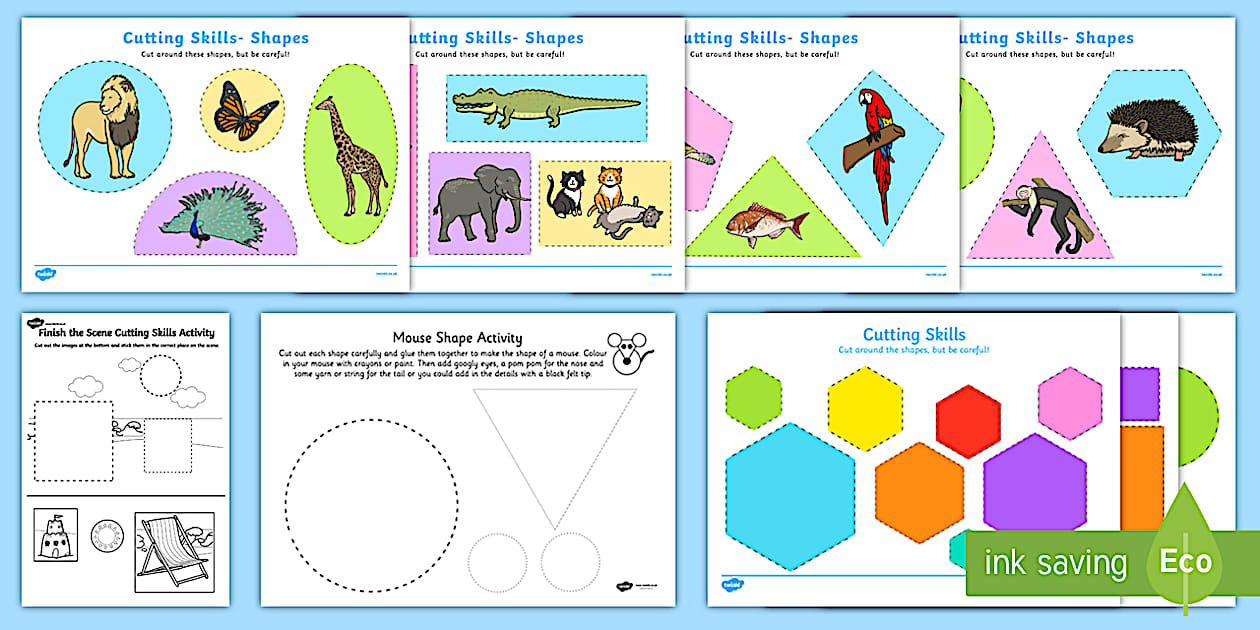 Using Scissors and tools Outcome 4 Resource Pack - Twinkl