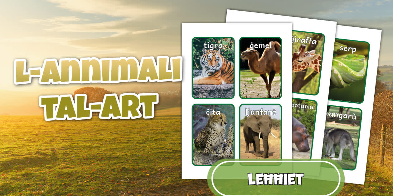 Leħħiet bl-Istampi: L-Annimali tal-Art