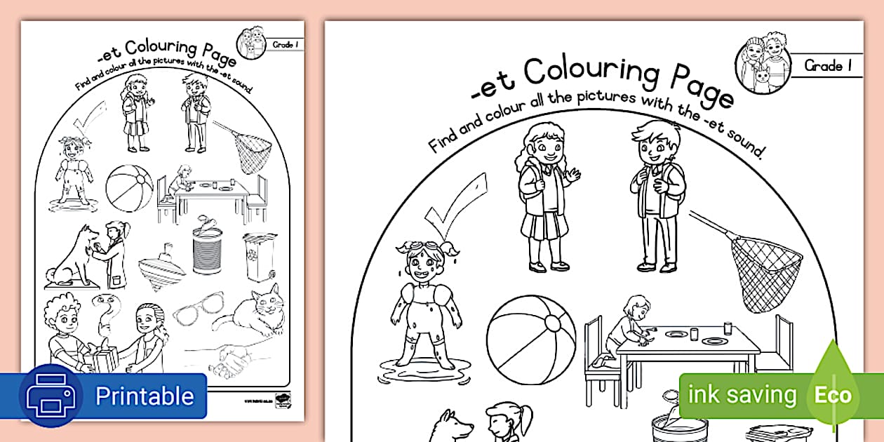 -et Colouring Page (teacher made) - Twinkl