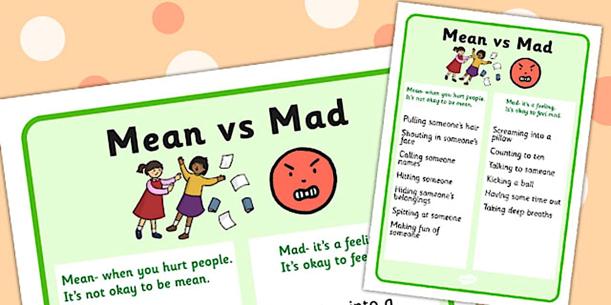 Mean vs Mad Visual Support (teacher made) - Twinkl