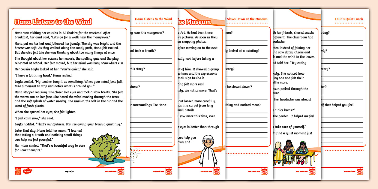 Values Stories - Mindfulness (teacher made) - Twinkl