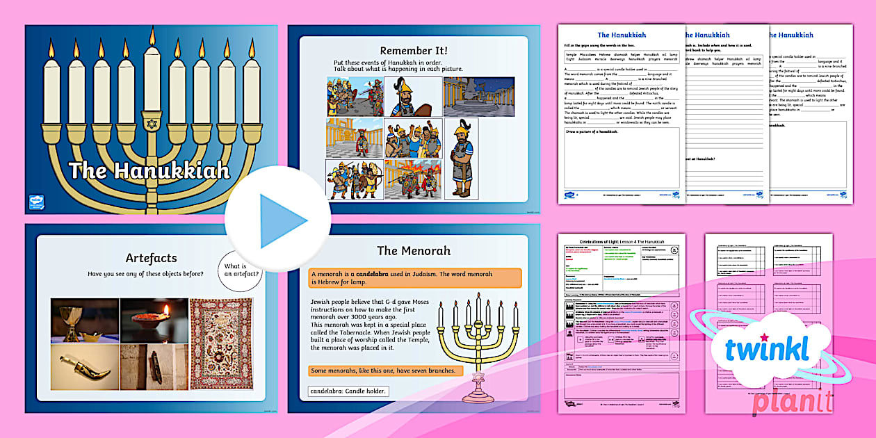 RE: Celebrations of Light: The Hanukkah Menorah Year 2 Lesson Pack 4