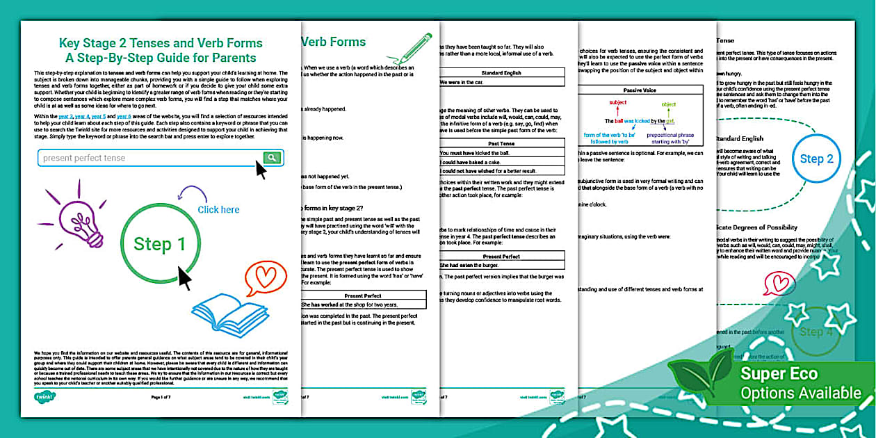 Key Stage 2 Tenses and Verb Forms: A Step-By-Step Guide