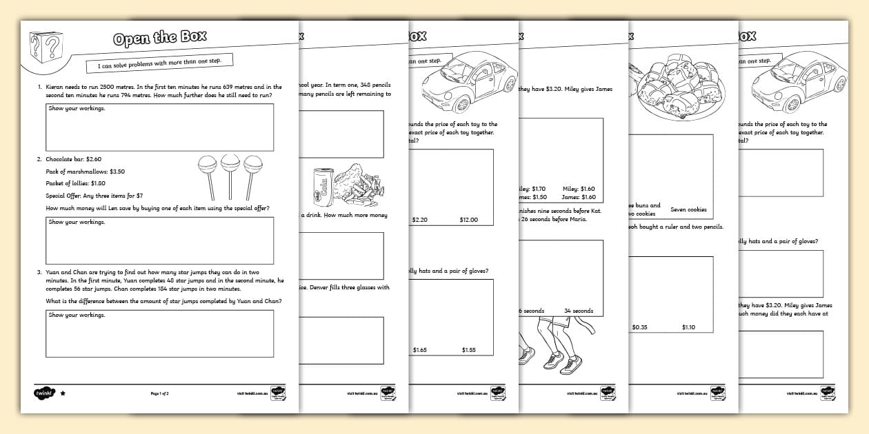 Differentiated Addition and Subtraction Worksheets - Twinkl