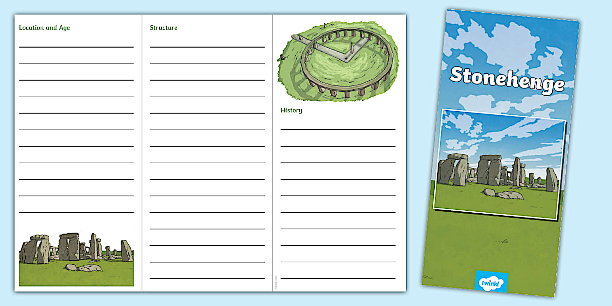 Stonehenge Leaflet Template (Teacher-Made) - Twinkl