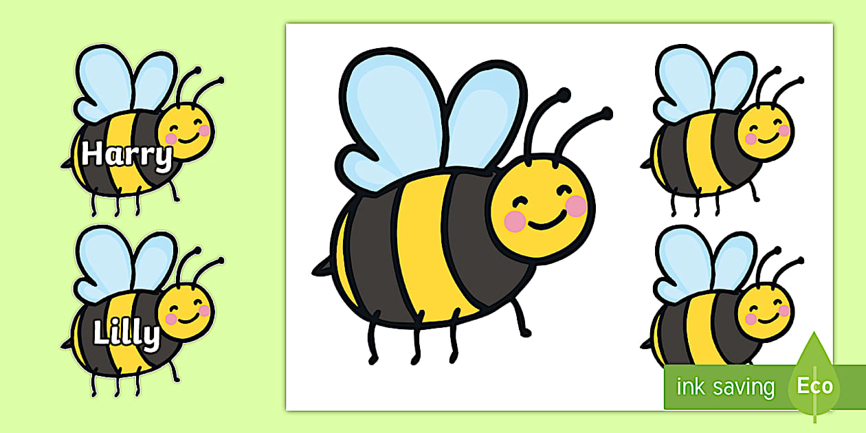 👉 Editable Bee Template Themed Cut-Outs | Classroom Decoration