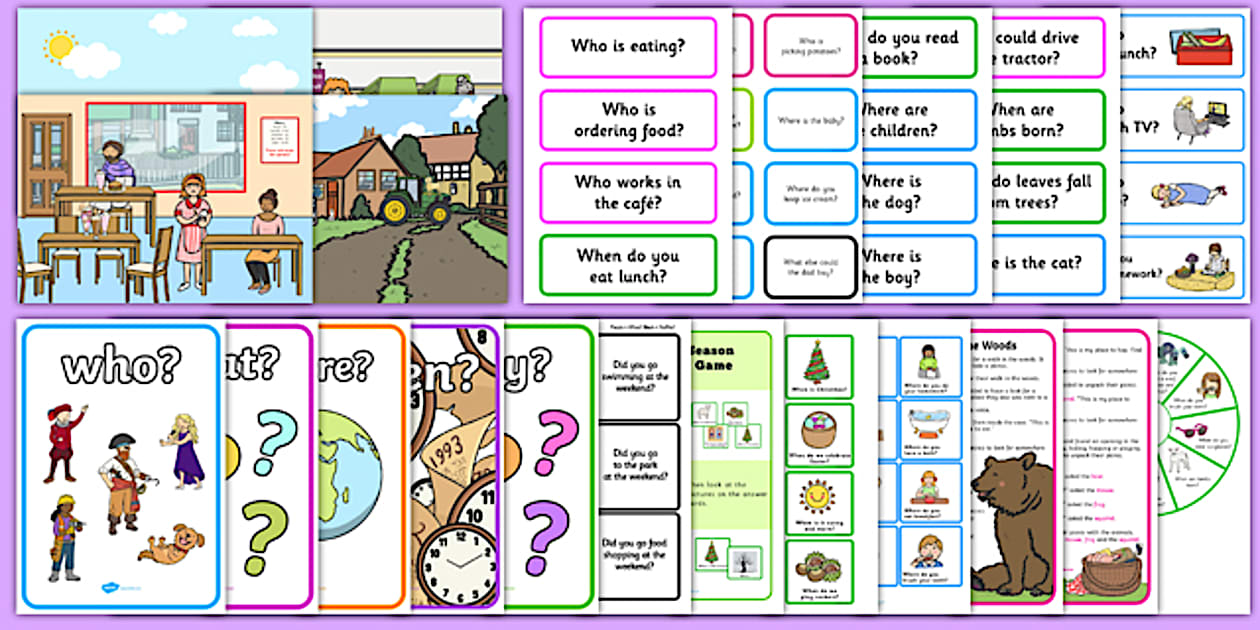 Who What Where Activities | Resource | Twinkl USA - Twinkl