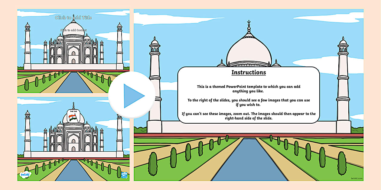 India-Themed PowerPoint Template | Twinkl | KS1 | PowerPoint