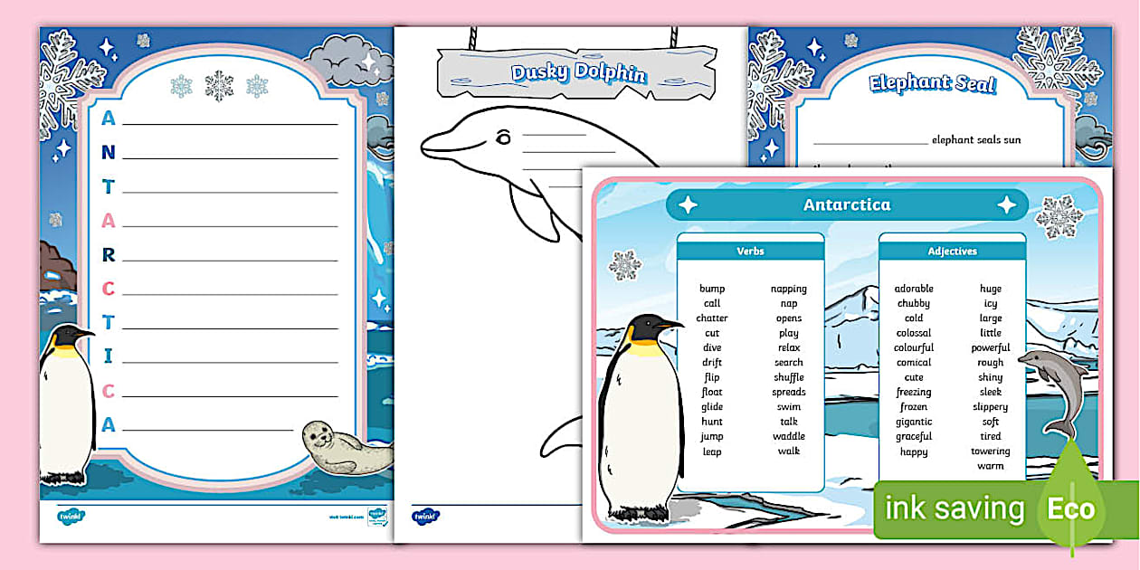 KS1 Antarctica Poem and Poetry Activity Pack