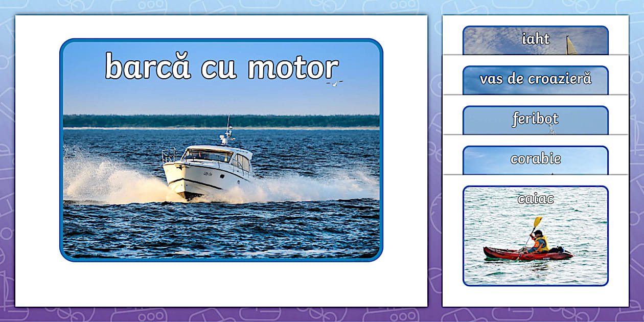 Mijloace de transport pe apă - Transport maritim - Twinkl RO