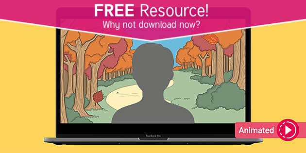 FREE Fall Animated Virtual Background | Twinkl Resource