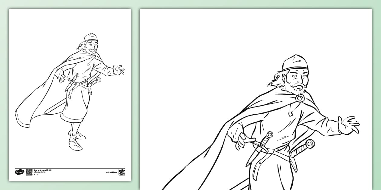 Macbeth Colouring Sheet - Primary Resources (teacher made)