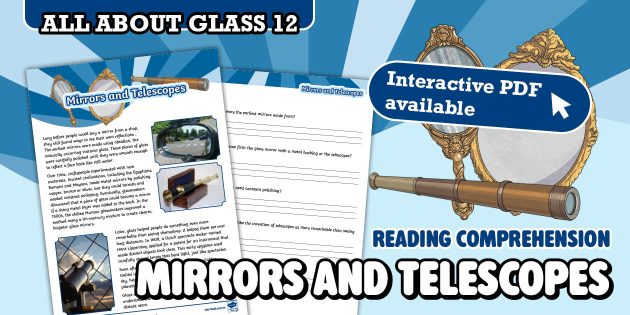 Mirrors and Telescopes Reading Comprehension