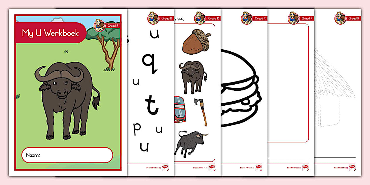 Graad R Klanke Werkboek u (teacher made) - Twinkl
