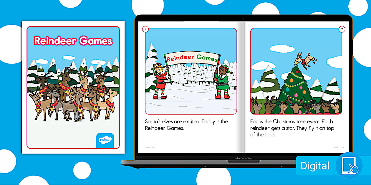 Reindeer Games Emergent Reader eBook | Twinkl USA - Twinkl