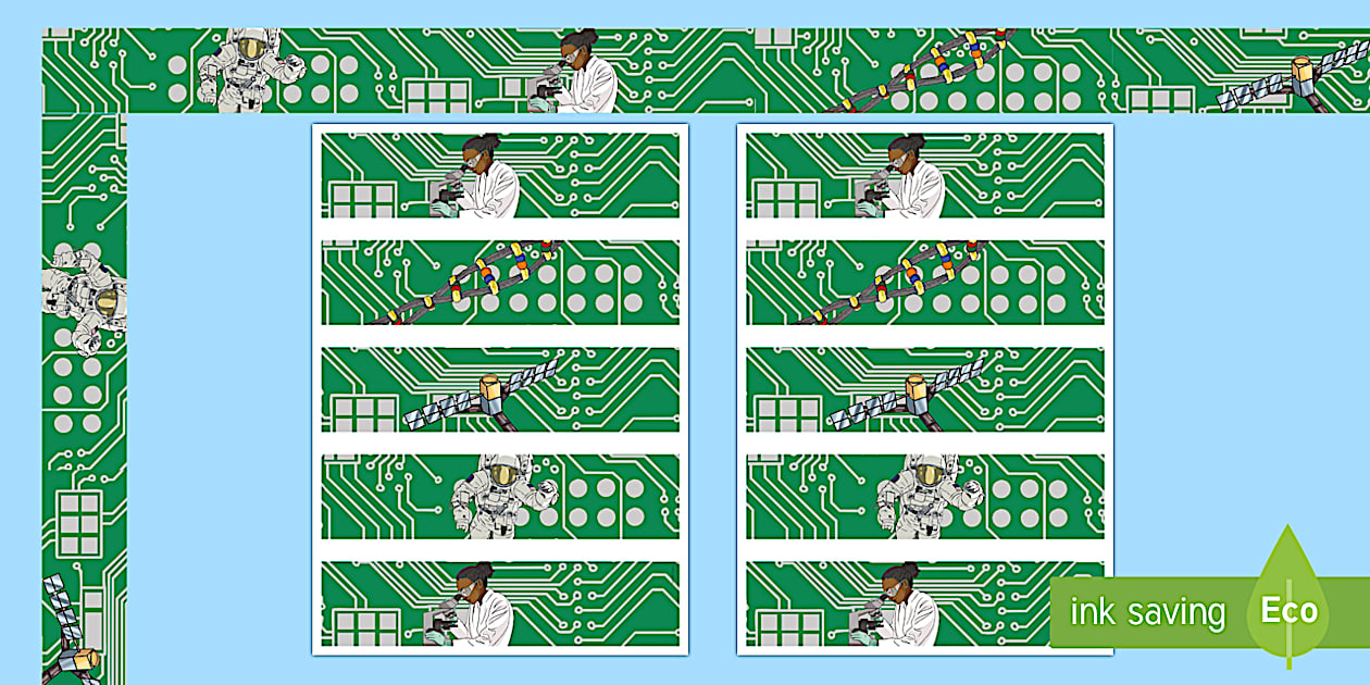 Women in Engineering Day Page Border Pack - Twinkl
