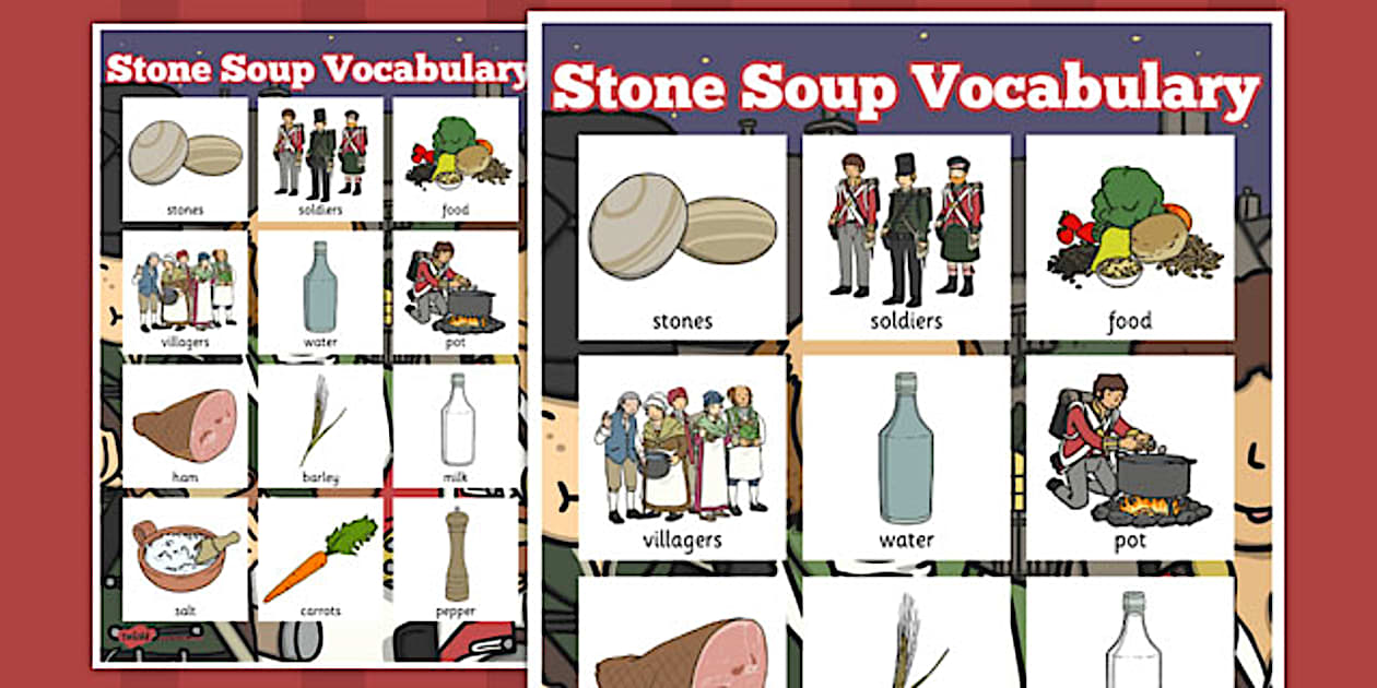 Dyslexic Stone Soup Vocabulary Poster (teacher made)