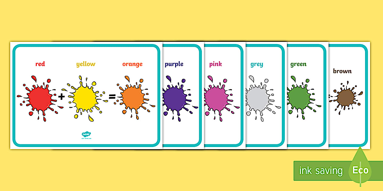 Editable Colour Mixing: Display Signs (professor feito)