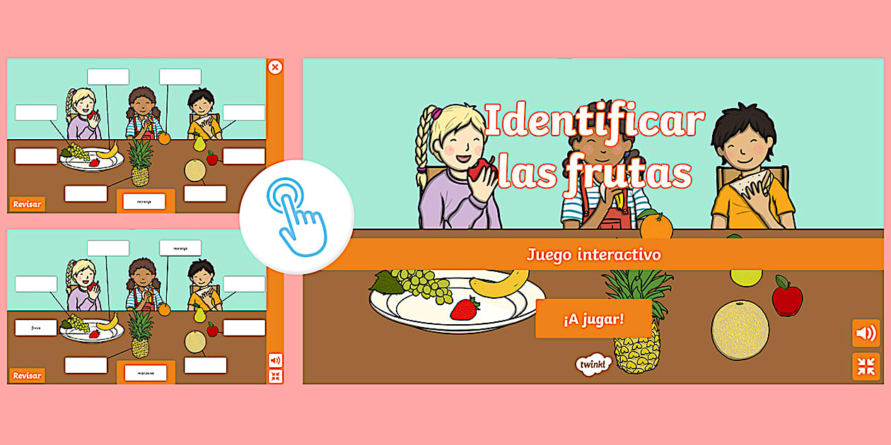 Juego interactivo para identificar las frutas (teacher made)