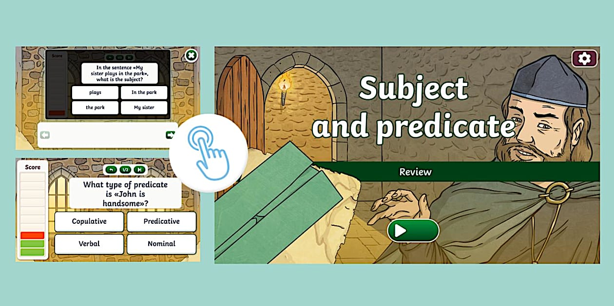 Interactive game: Revising subject and predicate - Twinkl