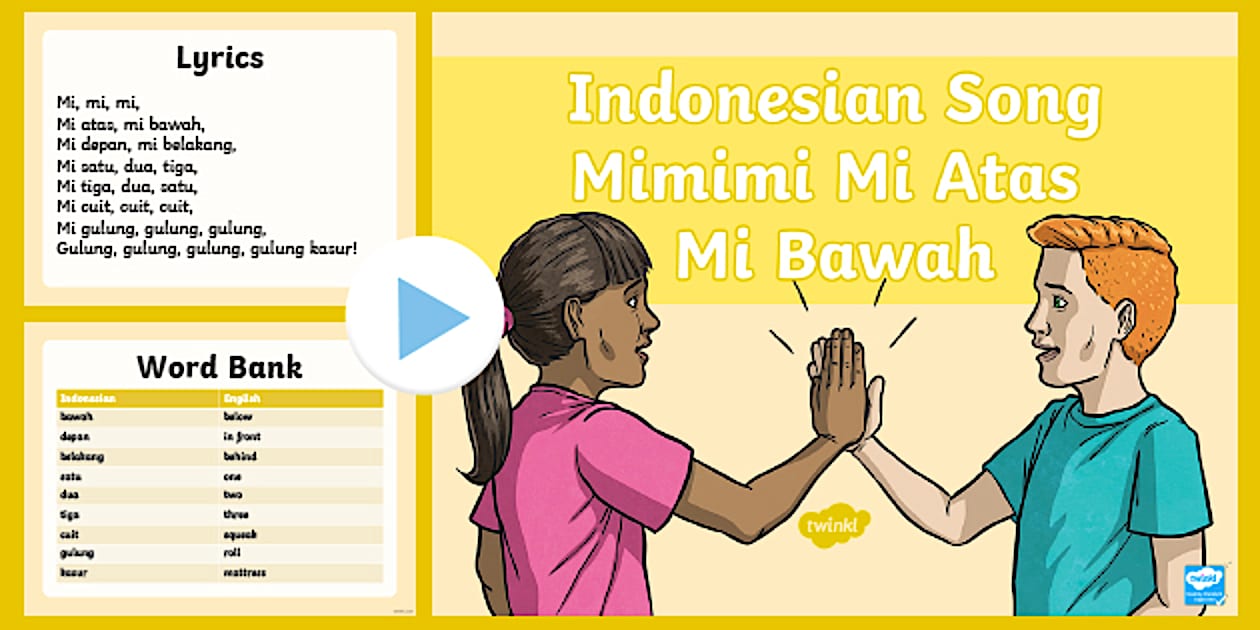 Indonesian Song: Mimimi PowerPoint (professor feito)
