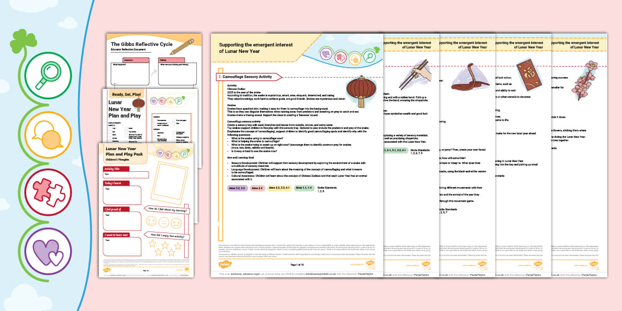 FREE! - Lunar New Year Plan and Play (teacher made) - Twinkl