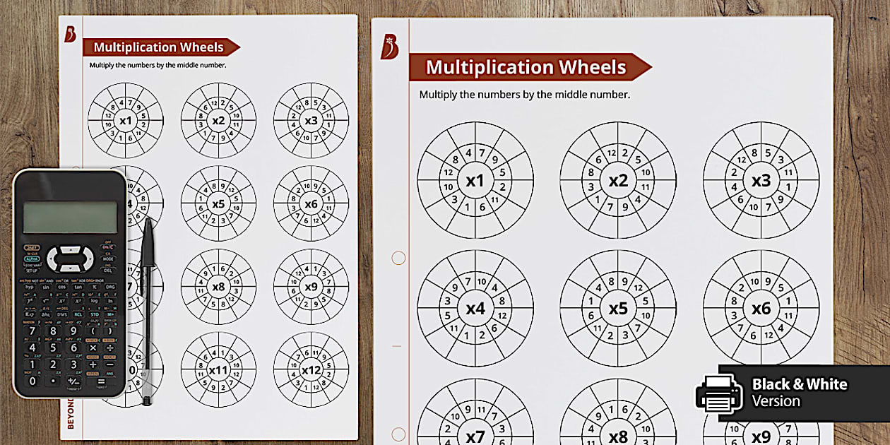 Beyond Cymru: Multiplication Wheels Activity (teacher made)