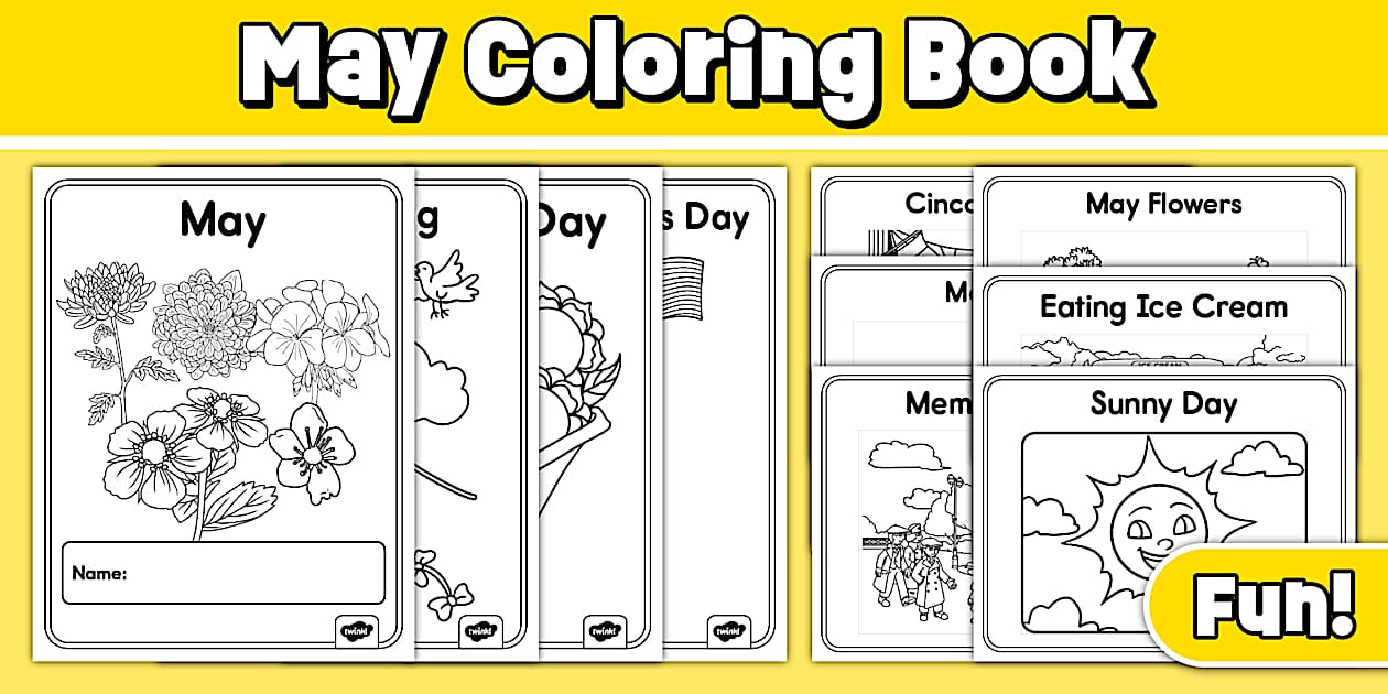 May Coloring Book | Coloring Pages
