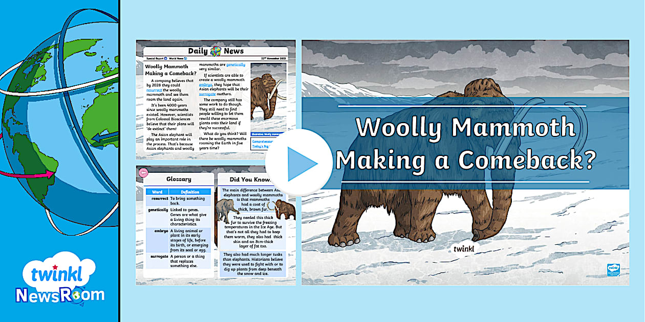 Woolly Mammoth Making a Comeback? | Twinkl Resources