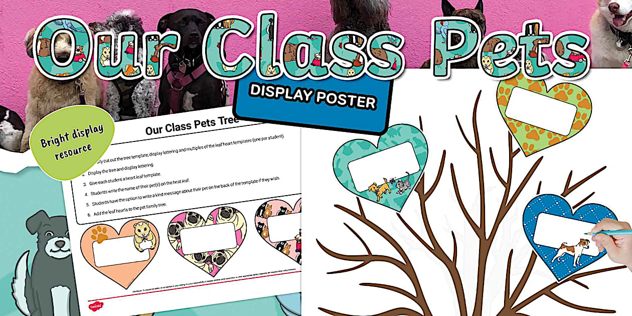 * NEW * Our Class Pets Tree - Display Poster