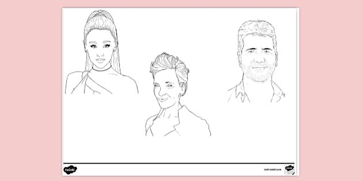 Free Celebrity Colouring Page | Colouring Sheets