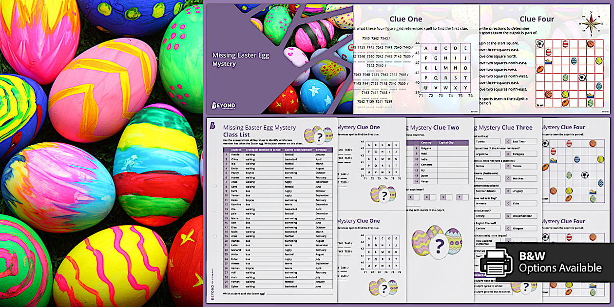 The Mystery of the Missing Easter Egg Geographical Challenge