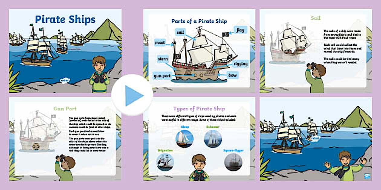 Pirate Ships PowerPoint - Primary Resources (teacher made)