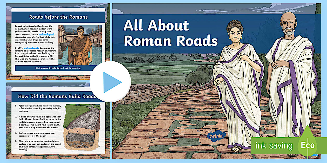 Roman Roads KS2 PowerPoint | Roman Teaching Resources
