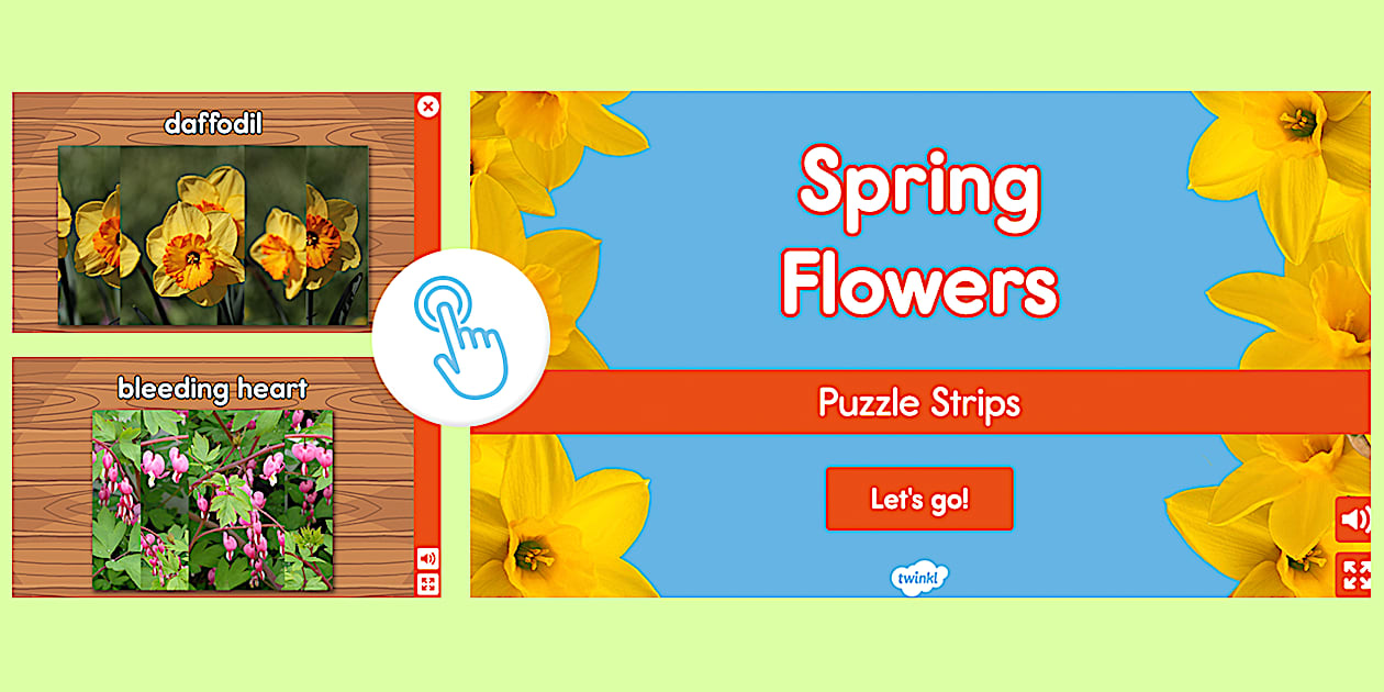 Interactive Spring Flower Puzzle Game for Kids | Twinkl USA