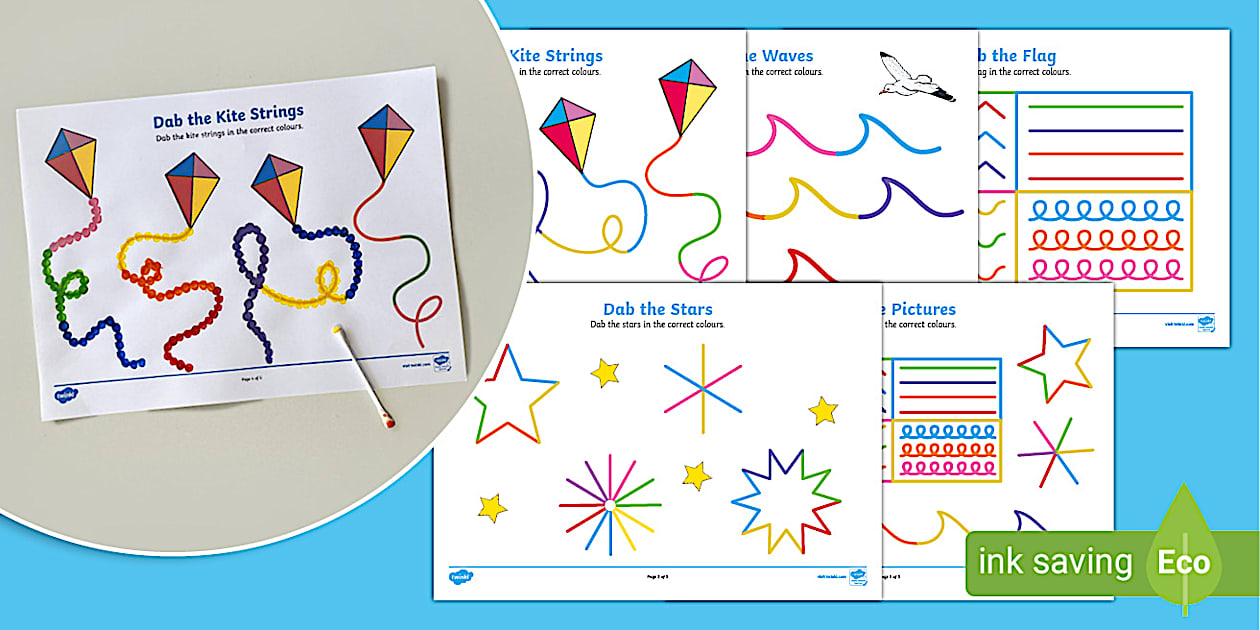 Dab the Colour Fine Motor Skills Activity | Twinkl - Twinkl