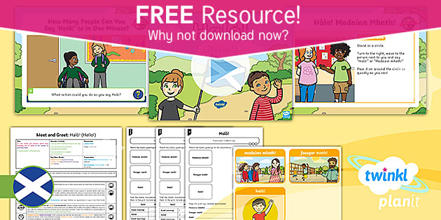 FREE! - Hello in Scottish Gaelic Lesson Pack | CfE Primary Resources
