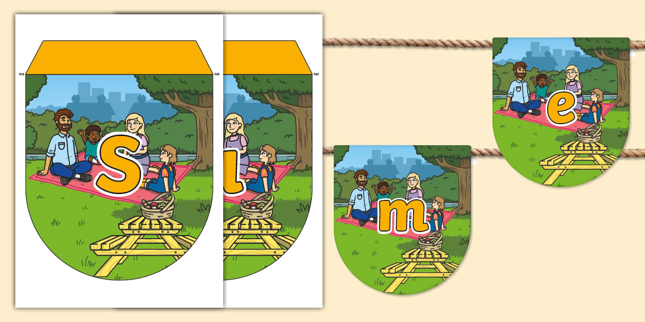 Summer Picnic Display Bunting