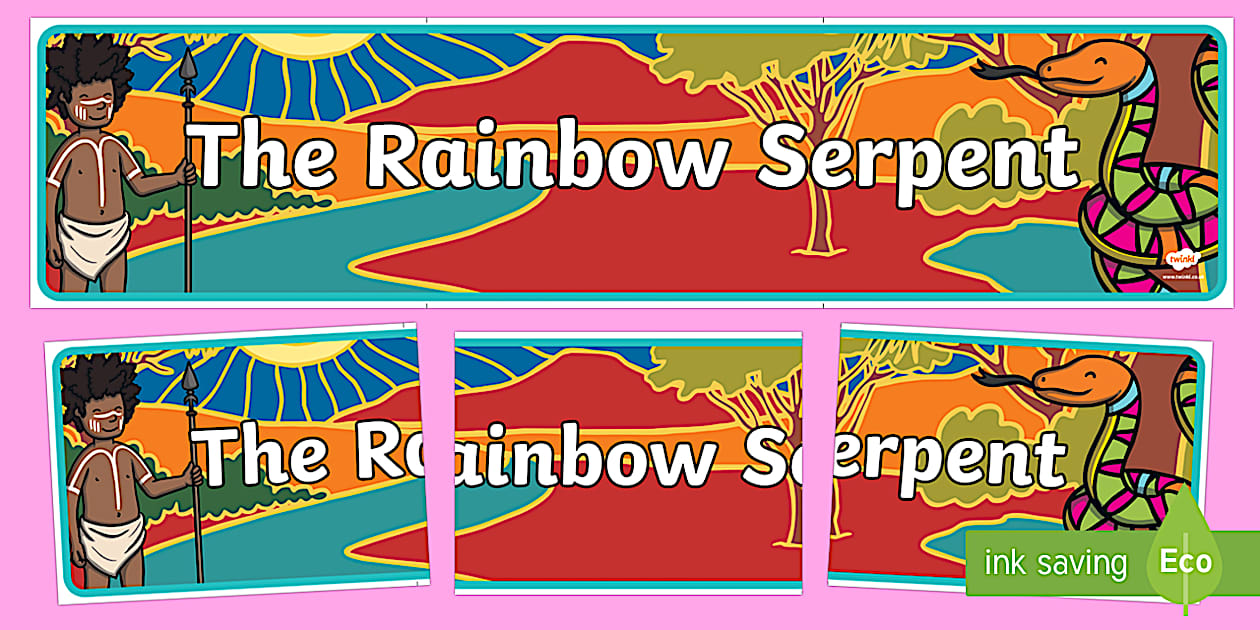 TAS Aboriginal Dreaming The Rainbow Serpent Display Banner