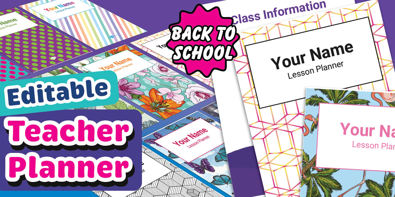 Editable Teacher Planner (teacher made) - Twinkl