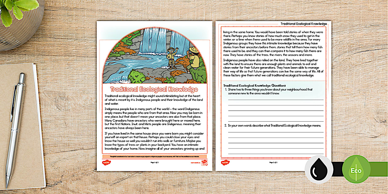 FREE! - Traditional Ecological Knowledge Reading Comprehension