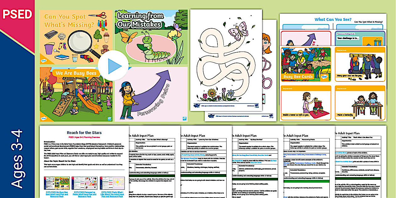 PSED Reach for the Stars Unit Pack Age 3-4 (Teacher-Made)